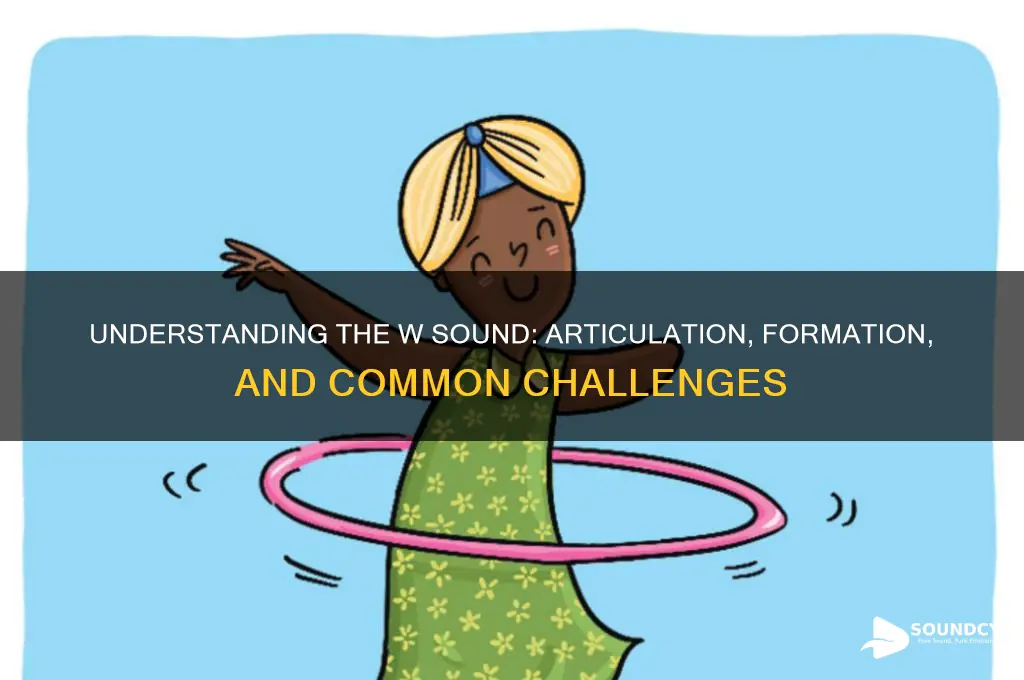 Understanding The W Sound: Articulation, Formation, And Common ...