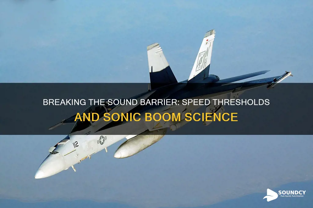 Breaking The Sound Barrier: Speed Thresholds And Sonic Boom Science ...