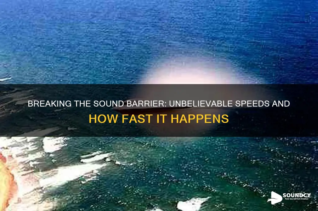 Breaking The Sound Barrier: Unbelievable Speeds And How Fast It Happens ...
