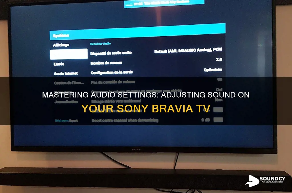 Mastering Audio Settings: Adjusting Sound On Your Sony Bravia Tv | SoundCy