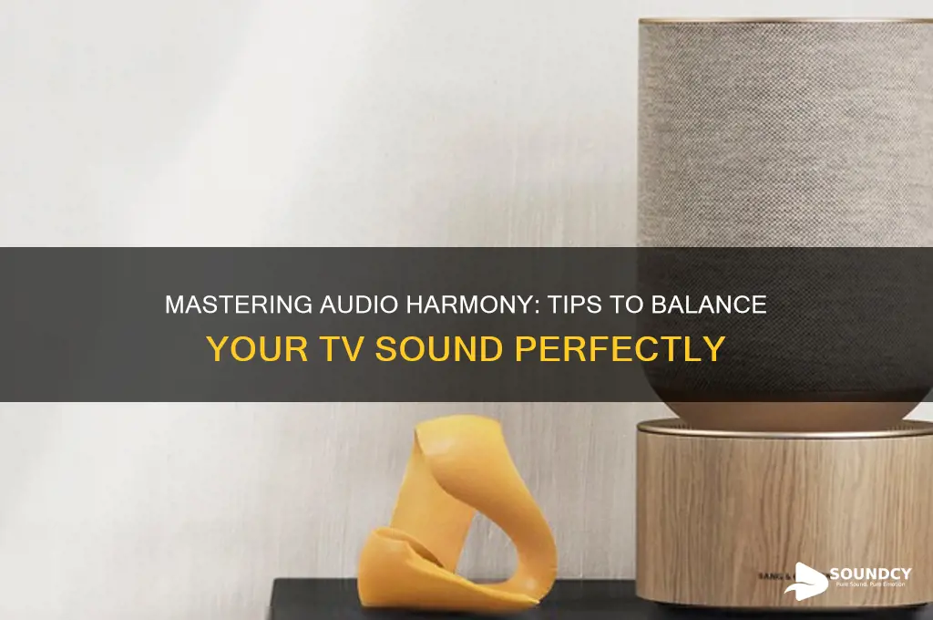 Mastering Audio Harmony: Tips To Balance Your Tv Sound Perfectly | SoundCy