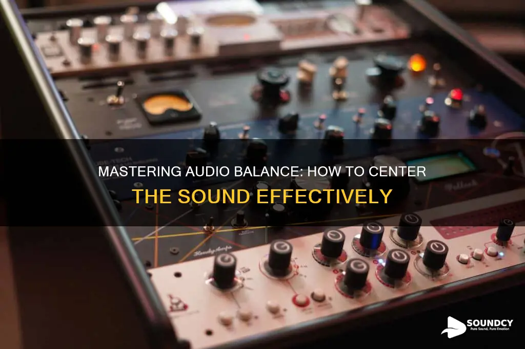 Mastering Audio Balance: How To Center The Sound Effectively | SoundCy