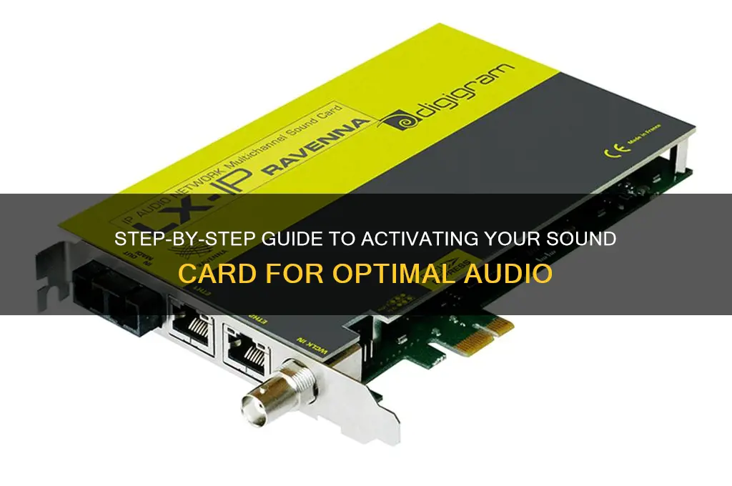 Step-By-Step Guide To Activating Your Sound Card For Optimal Audio ...