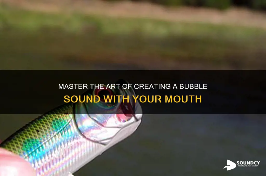 Master The Art Of Creating A Bubble Sound With Your Mouth | SoundCy