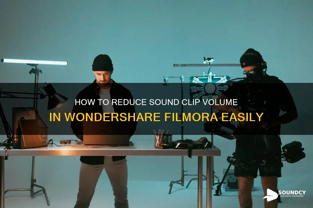 How To Reduce Sound Clip Volume In Wondershare Filmora Easily | SoundCy