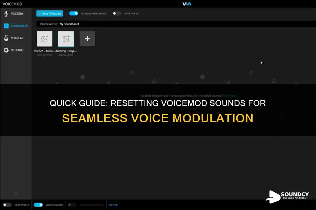 Quick Guide: Resetting Voicemod Sounds For Seamless Voice Modulation ...