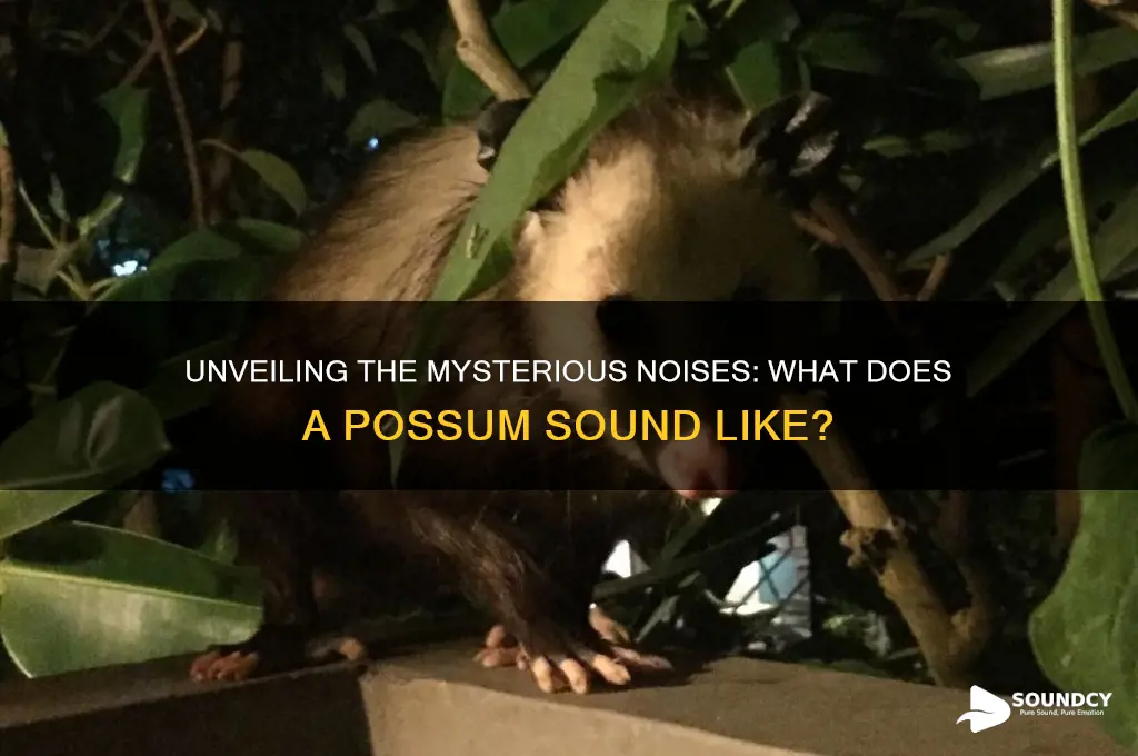 Unveiling The Mysterious Noises: What Does A Possum Sound Like? | SoundCy