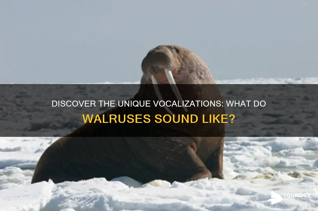 Discover The Unique Vocalizations: What Do Walruses Sound Like? | SoundCy