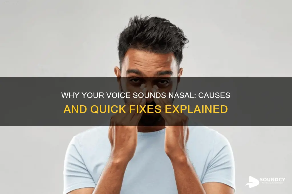 Why Your Voice Sounds Nasal: Causes And Quick Fixes Explained | SoundCy